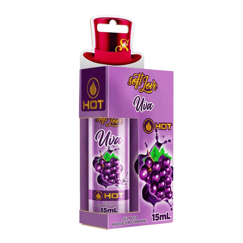 Gel Beijável Hot 15ml Soft Love - Litoral Sex Shop