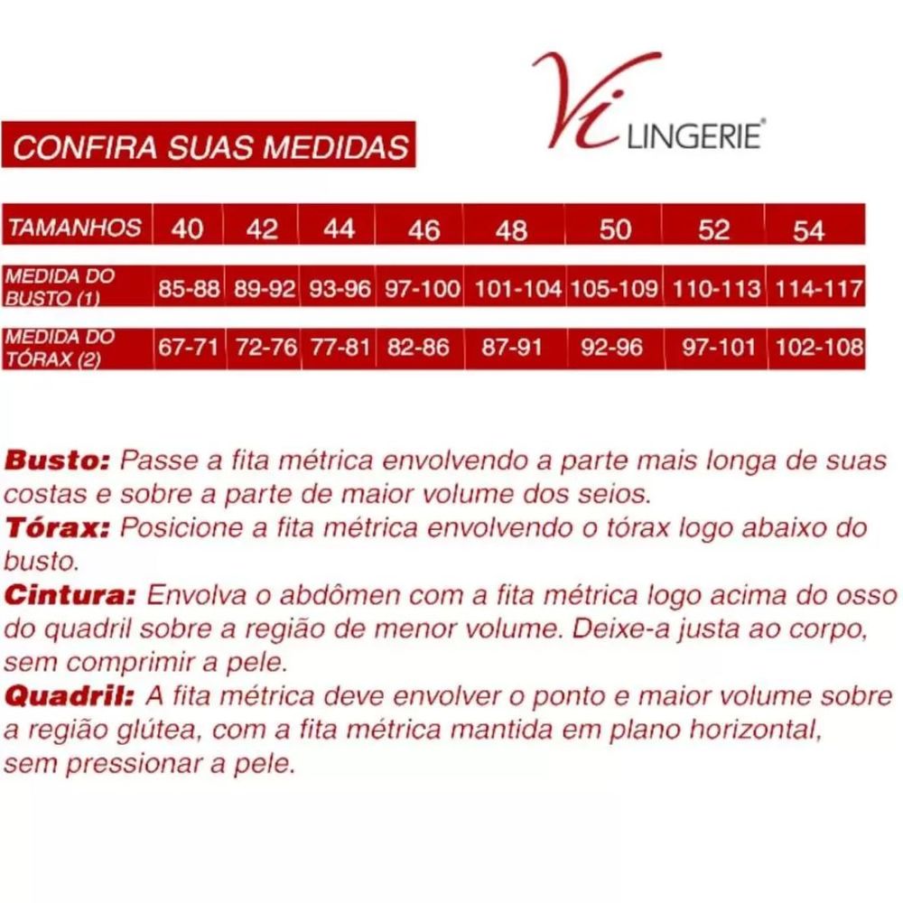 Body Modelador Plus Size Média Compressão S/ Bojo Vi Lingerie
