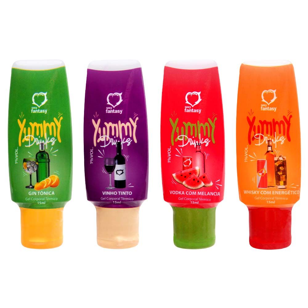 Yummy Drinks Gel Comestível 15ml Sexy Fantasy Gall