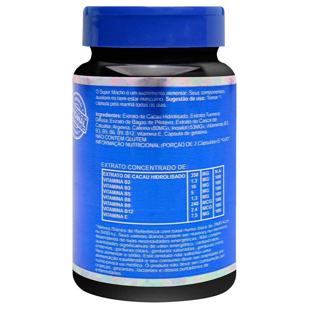 Super Macho 30 Cápsulas Performance Masculina Intt - Gall