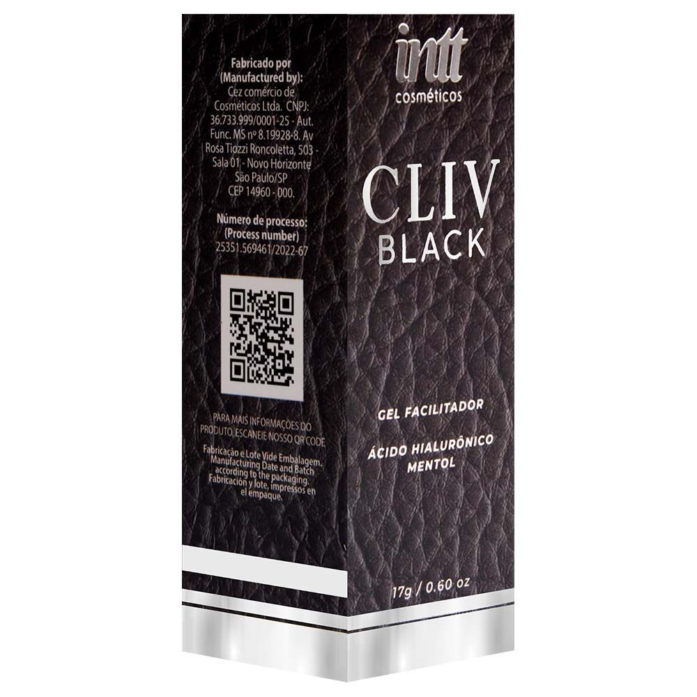 Cliv Intt Black Gel Facilitador Efeito Ice 17g Intt - Gall