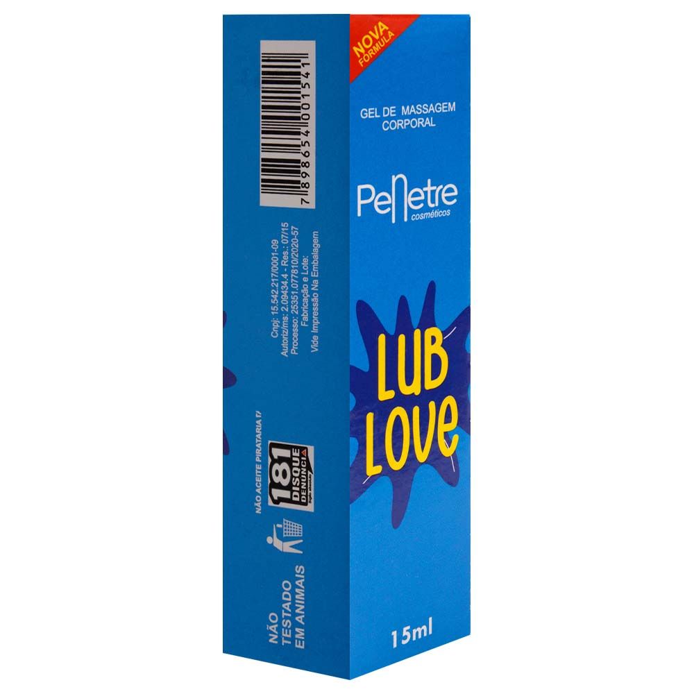 Lub Love Lubrificante Aquaso Aromático 15ml Penetre - Gall