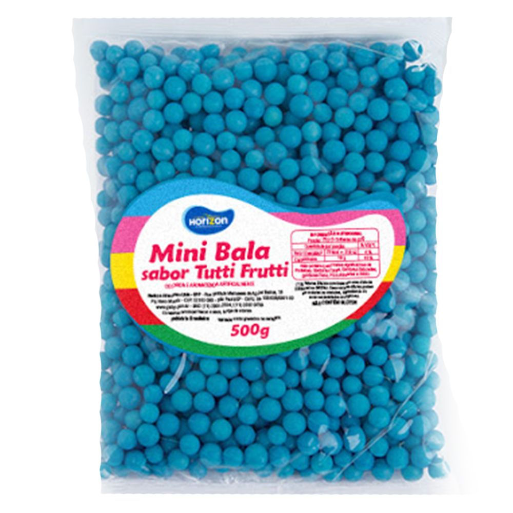 MINI BALA AZUL TUTTI FRUTTI 500G HORIZON