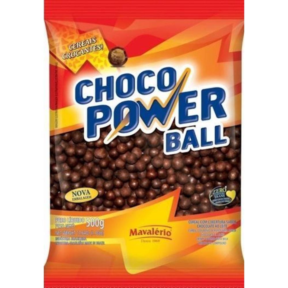 Choco Power Ball Sabor Chocolate 500g Mavalério